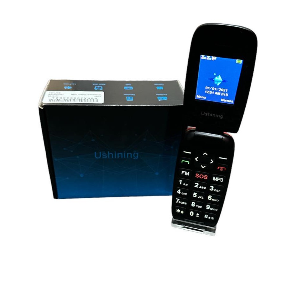 Like New Ushining F200 Unlocked Flip Mobile Phone - Own4Less